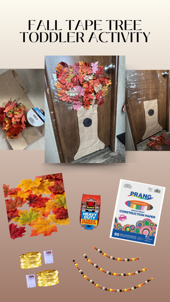 Fall Tape Tree - Toddler Activity - Beauty Within the Hills
